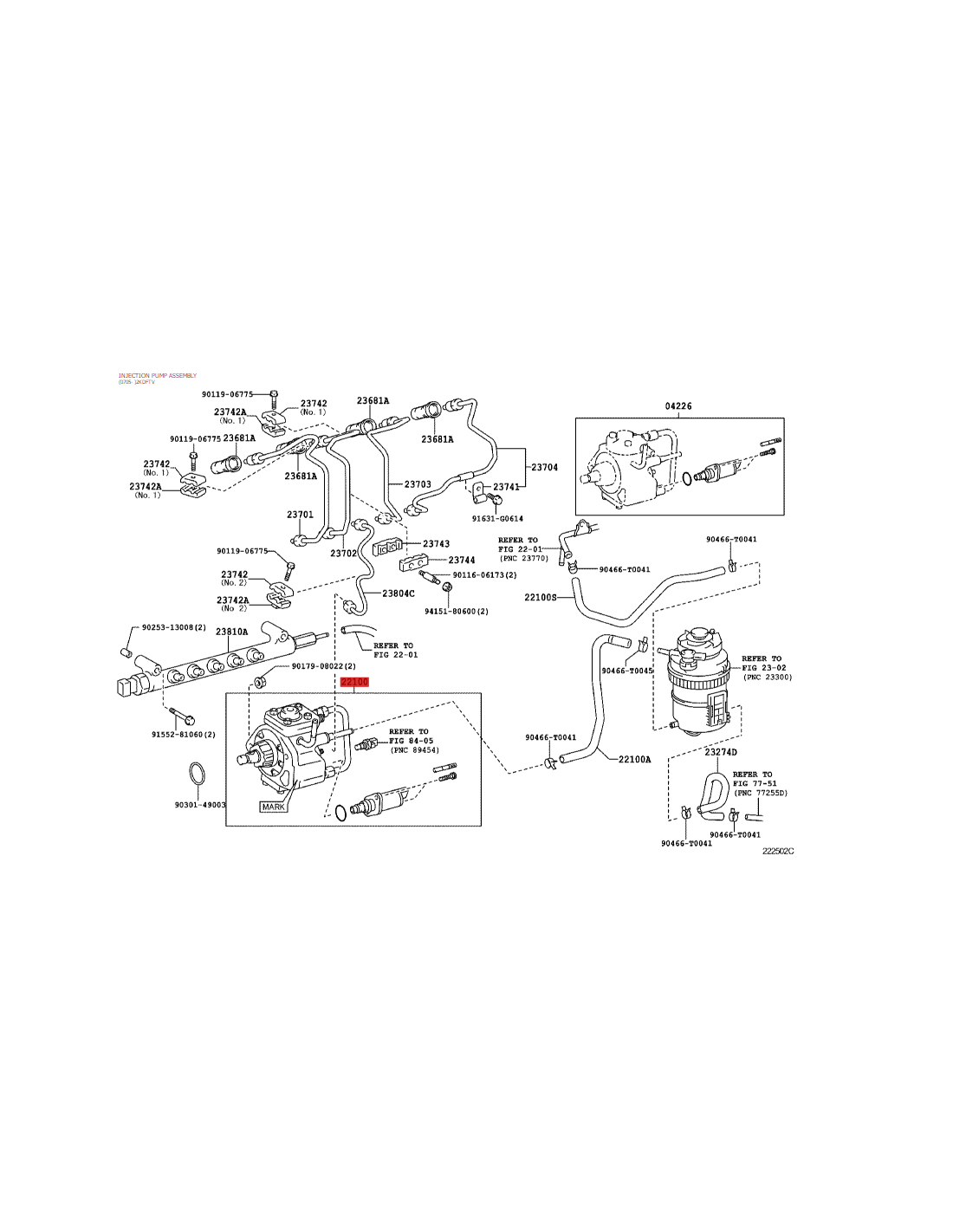 Fuel pump, for Toyota Hilux (engine 1kdftv/2kdftv) - Original Toyota ...