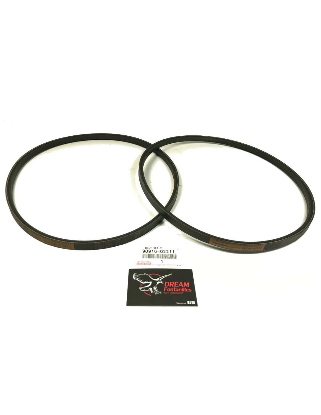 KIT DE CORREIAS DO ALTERNADOR J7/HILUX (MOTOR 2LT) ORIGINAL TOYOTA LAND ...