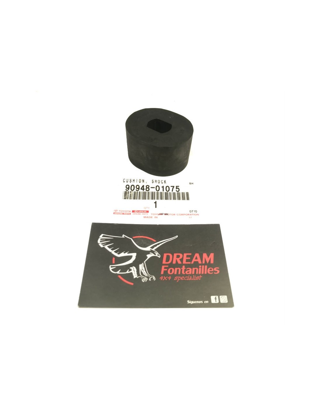 UPPER FRONT HYDRAULIC SHOCK ABSORBER SILENT BLOCK, ORIGINAL TOYOTA LAND ...