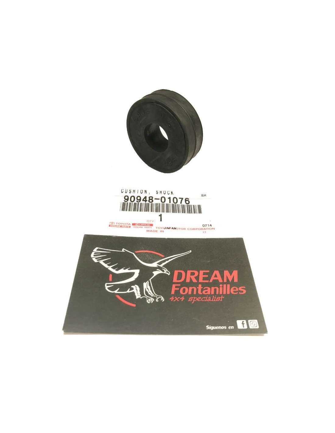 UPPER FRONT HYDRAULIC SHOCK ABSORBER SILENT BLOCK, ORIGINAL TOYOTA LAND ...