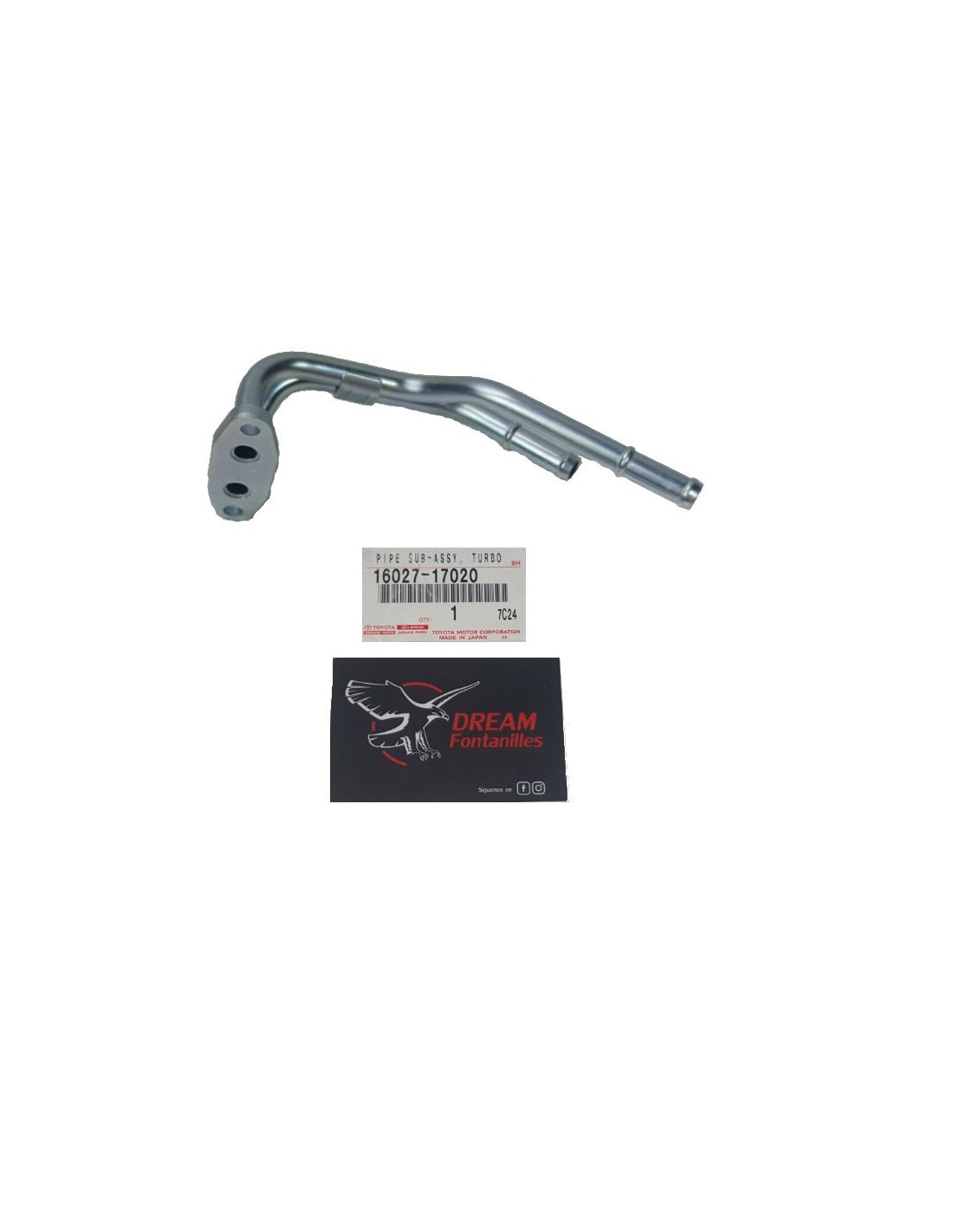 GREASE TUBE TURBO J10 (WITH VARIABLE GEOMETRY) ORIGINAL TOYOTA LAND CRUISER