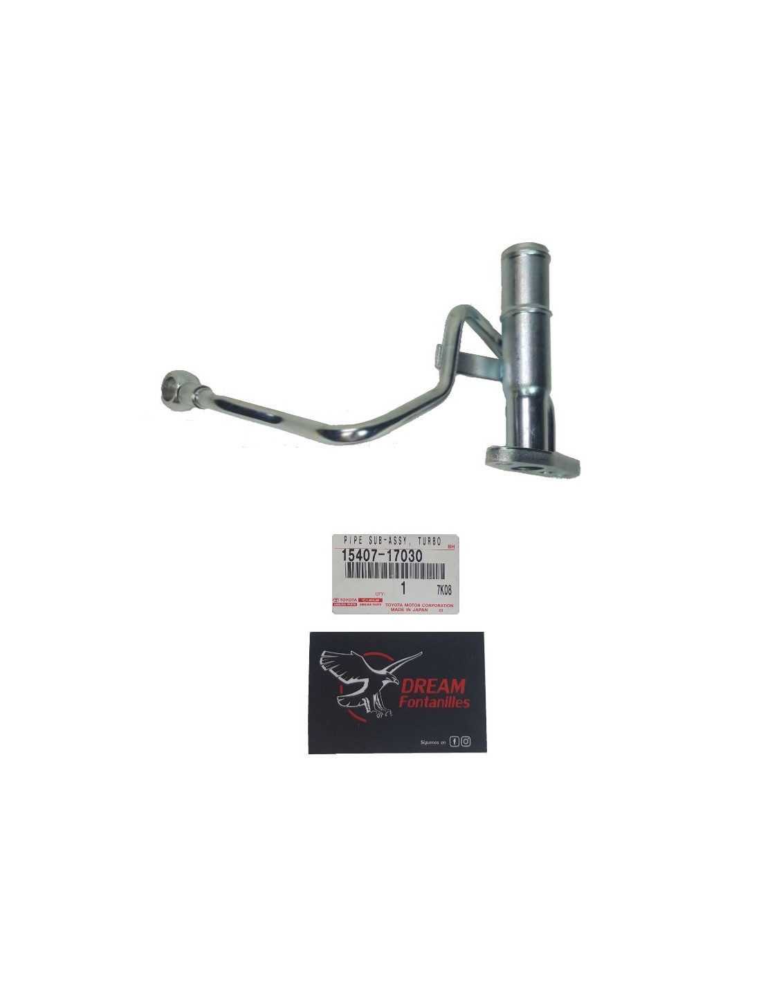GREASE TUBE TURBO J10 (WITH VARIABLE GEOMETRY) ORIGINAL TOYOTA LAND CRUISER