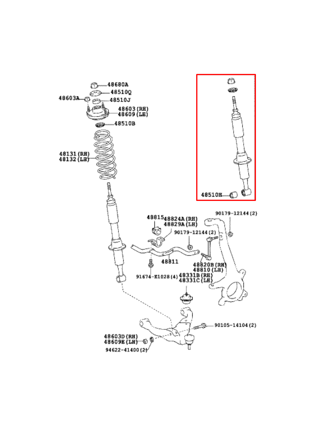 Front shock absorber for Toyota Land Cruiser J12 VXL (electric ...