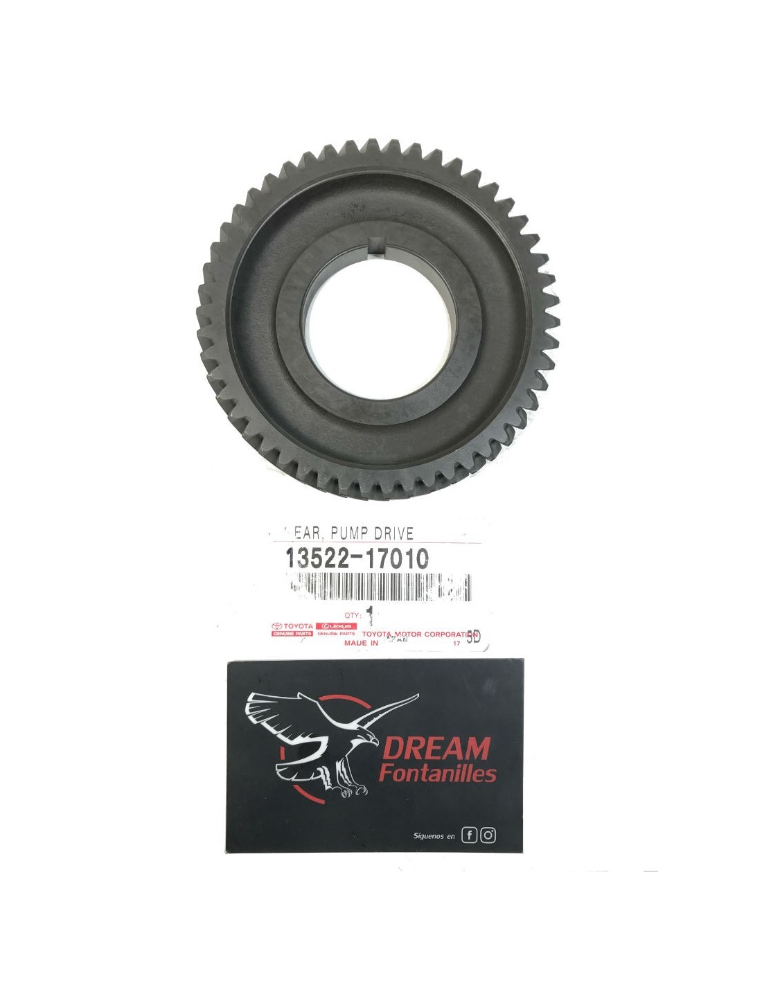 CRANKSHAFT OIL PUMP DRIVE GEAR J7/8/10 ORIGINAL TOYOTA LAND CRUISER