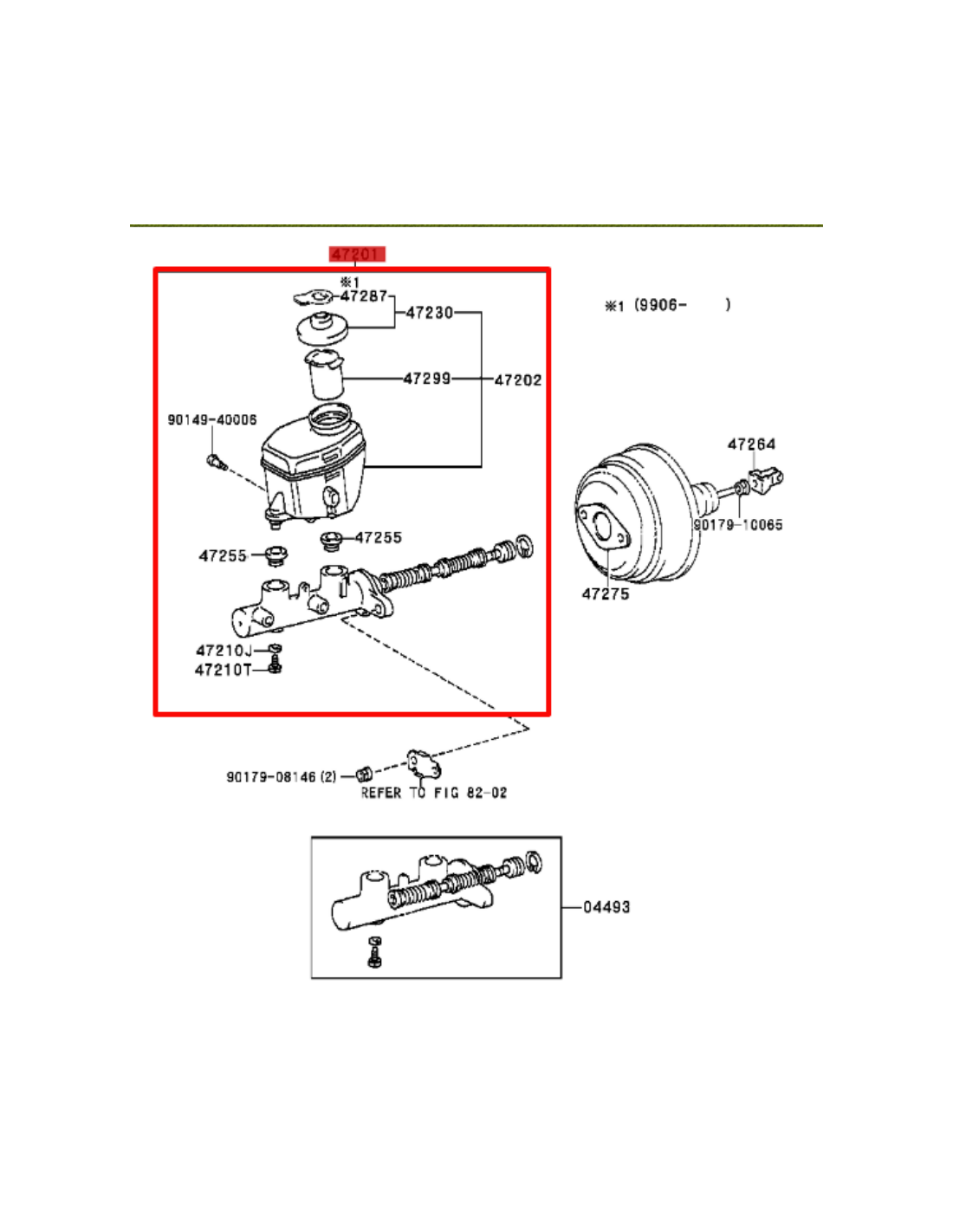 BRAKE BOOSTER J9 (WITH ABS) AISIN ORIGINAL TOYOTA LAND CRUISER