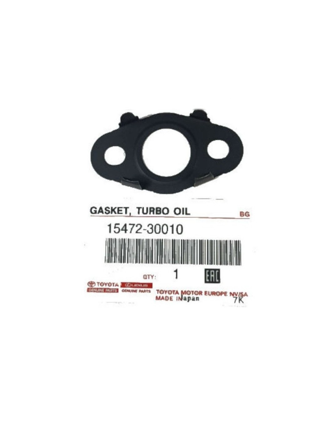 ASSEMBLY OIL LUBRICATION TURBO OIL OUTLET PIPE - ORIGINAL TOYOTA LAND ...
