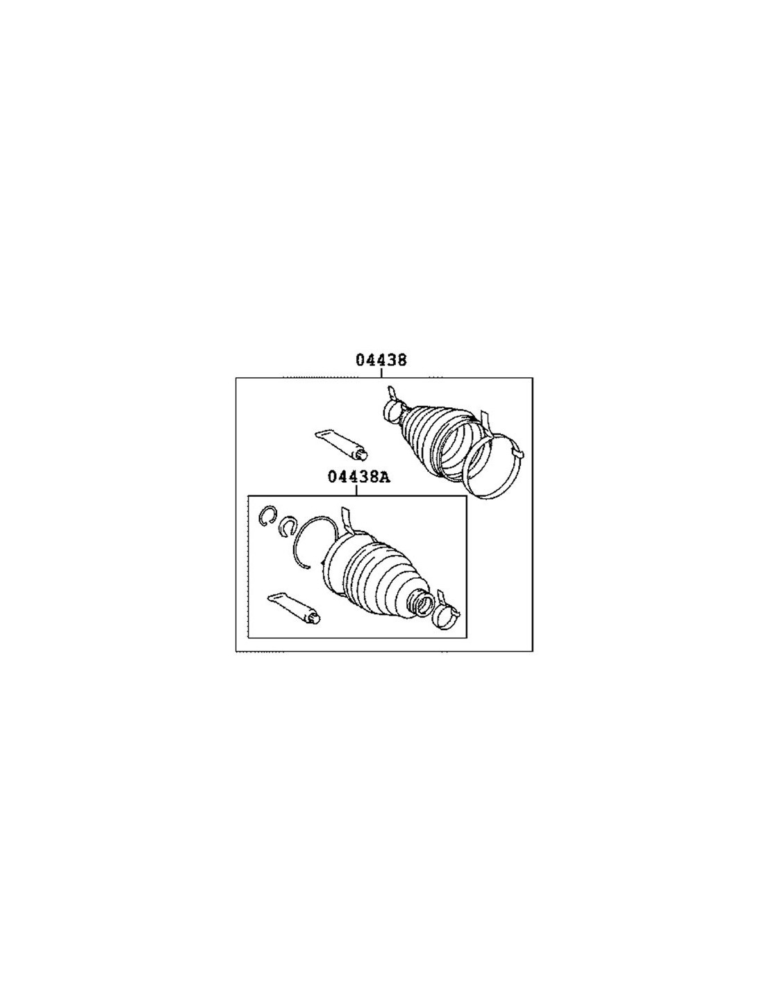Front Drive Shaft Boot Kit for Toyota Land Cruiser J10 (single ...