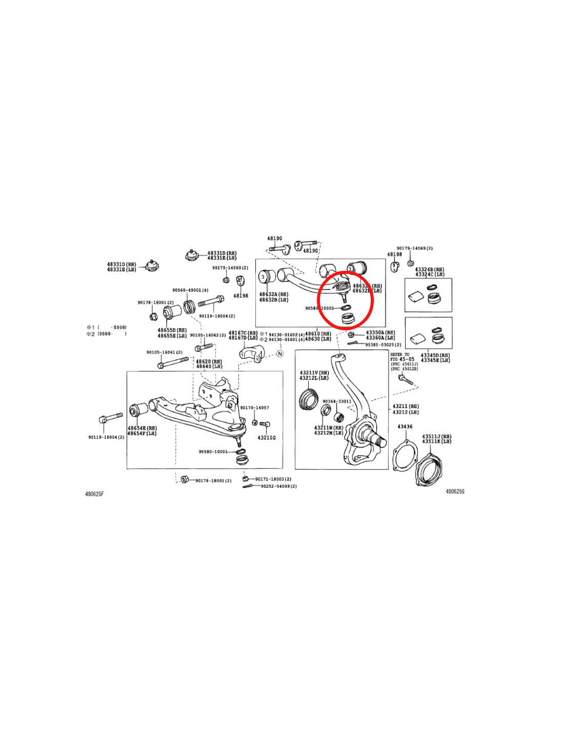 REINFORCED UPPER CONTROL ARM HEAVY DUTY FOR J10/12/15/20/FJ CRUISER ...