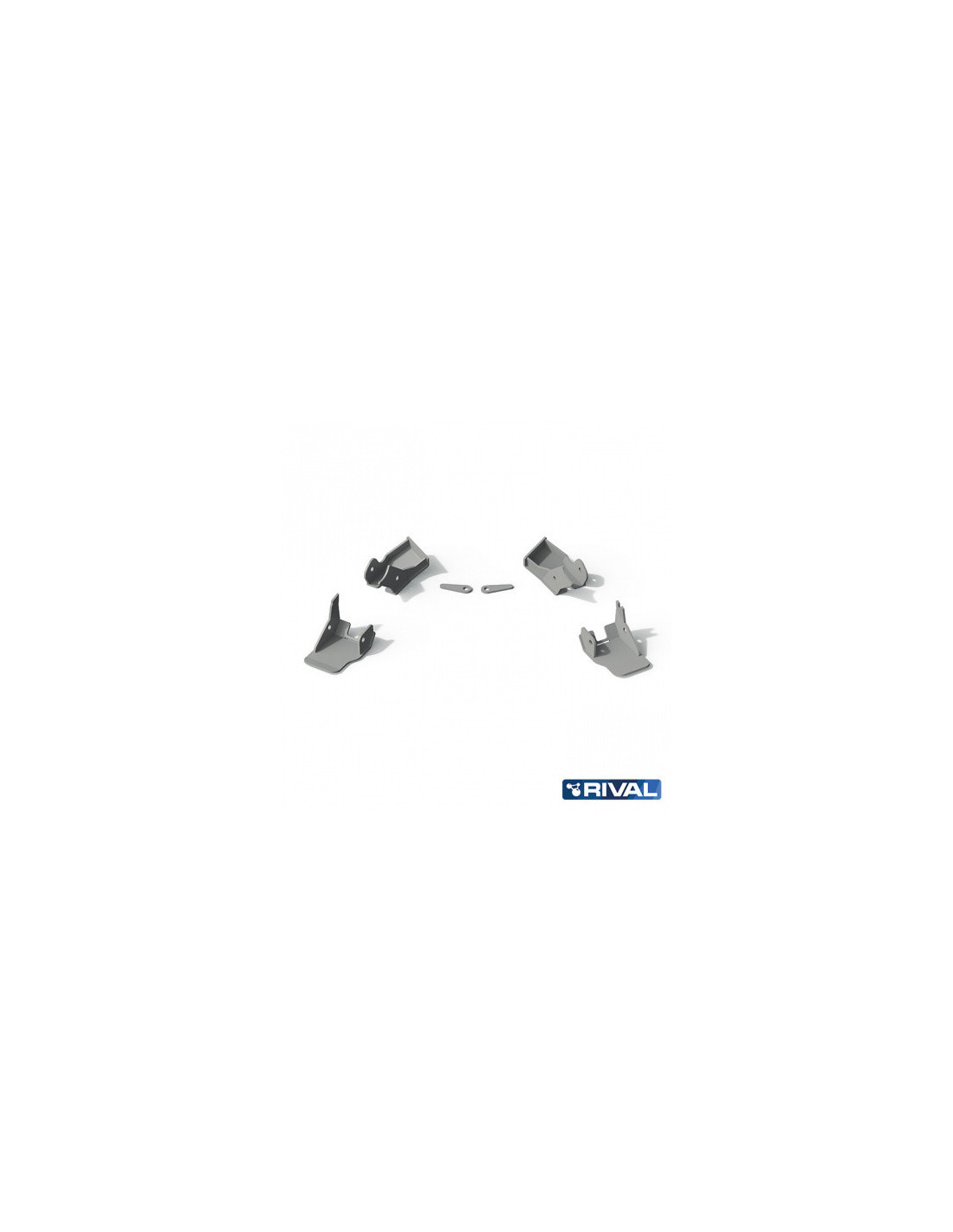 FRONT AND REAR ARM PROTECTION 6mm JEEP WRANGLER JL - RIVAL