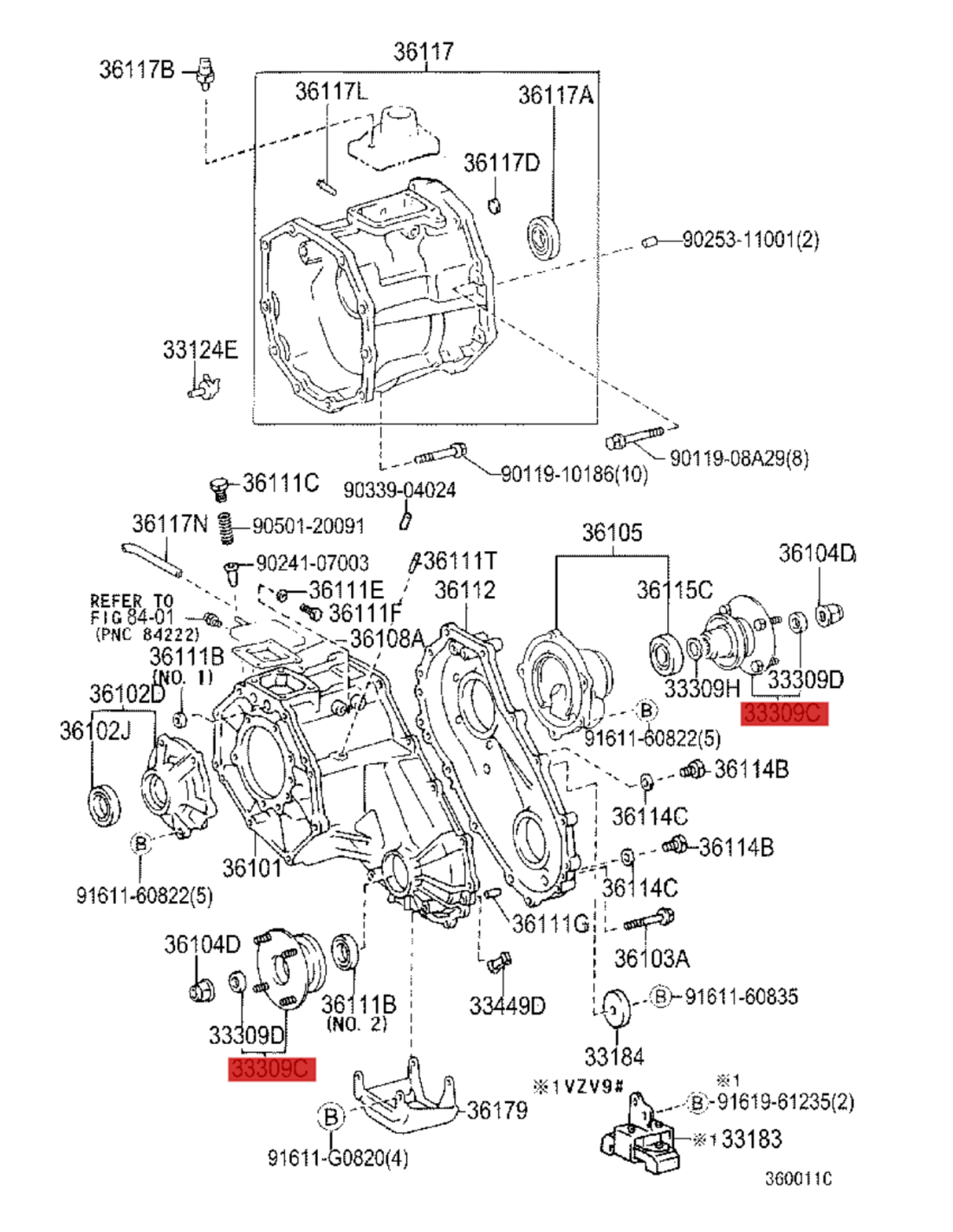 Flange or output yoke for rear propeller shaft transfer case J9 ...