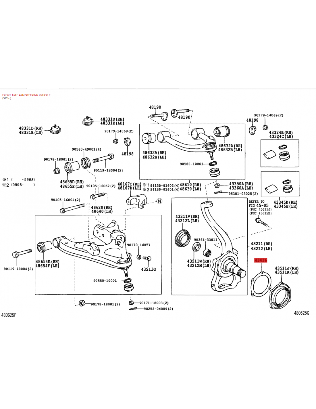 Front hub assembly J10 - Original Toyota Land Cruiser