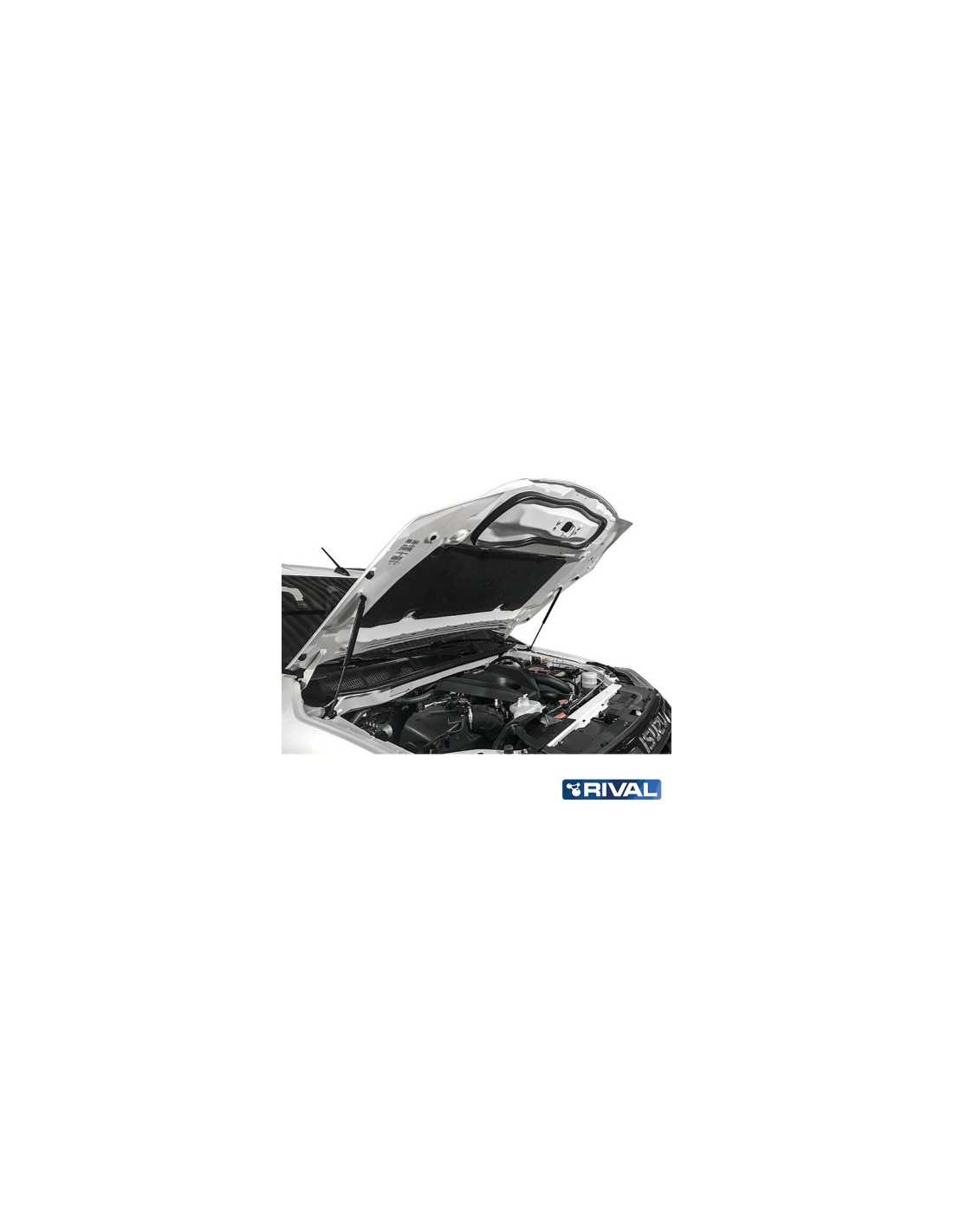 Reinforced hood dampers for Isuzu D-Max (2021 to 2022) - Rival