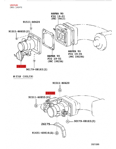 Valve Venturi Admision J10 - Original Toyota Land Cruiser