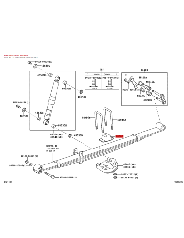 Top Rear Suspension Upper Leaf Spring Mount for Toyota Hilux Vigo ...