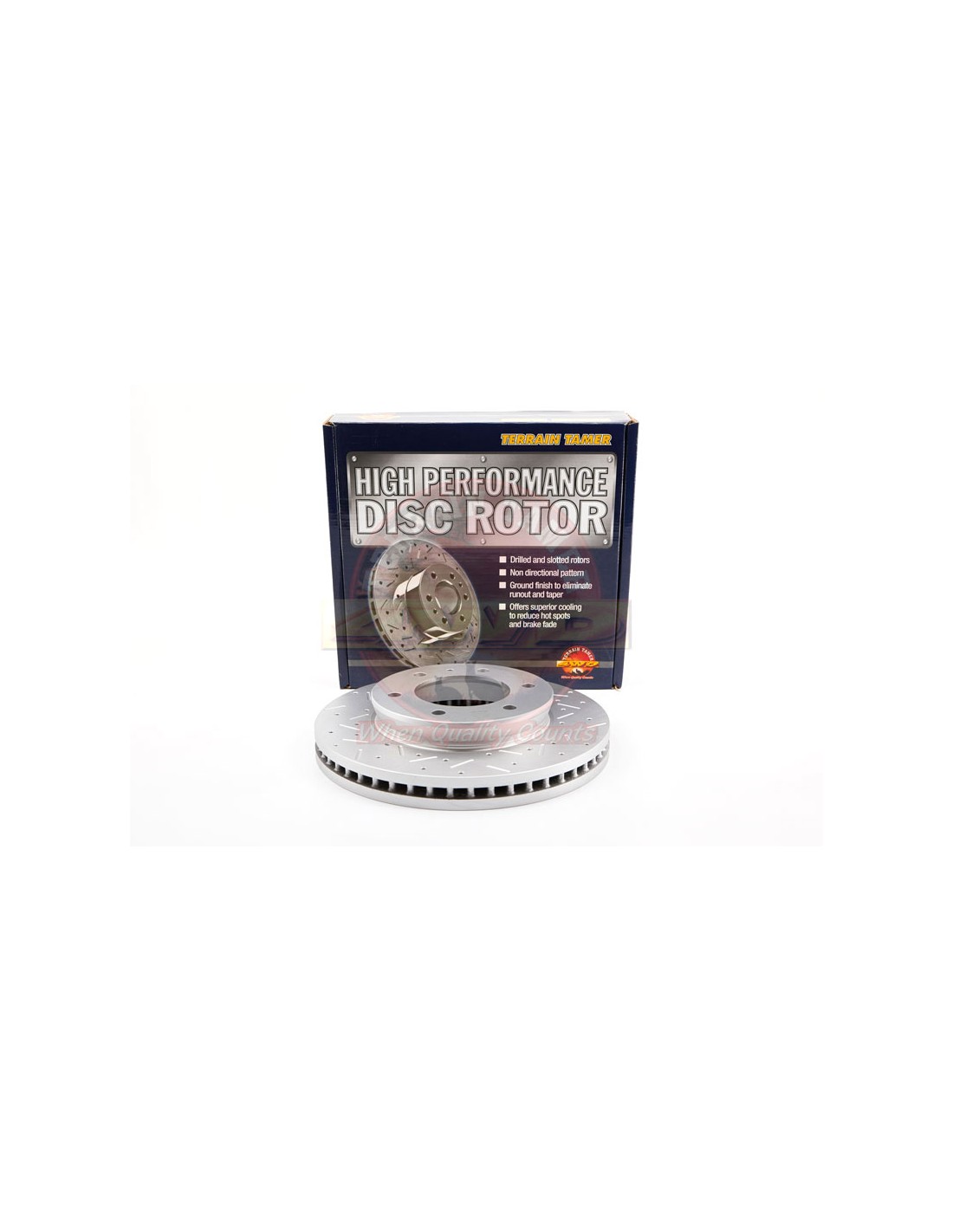 Disco de freno delantero ranurado y perforado Heavy Duty para Ford ...