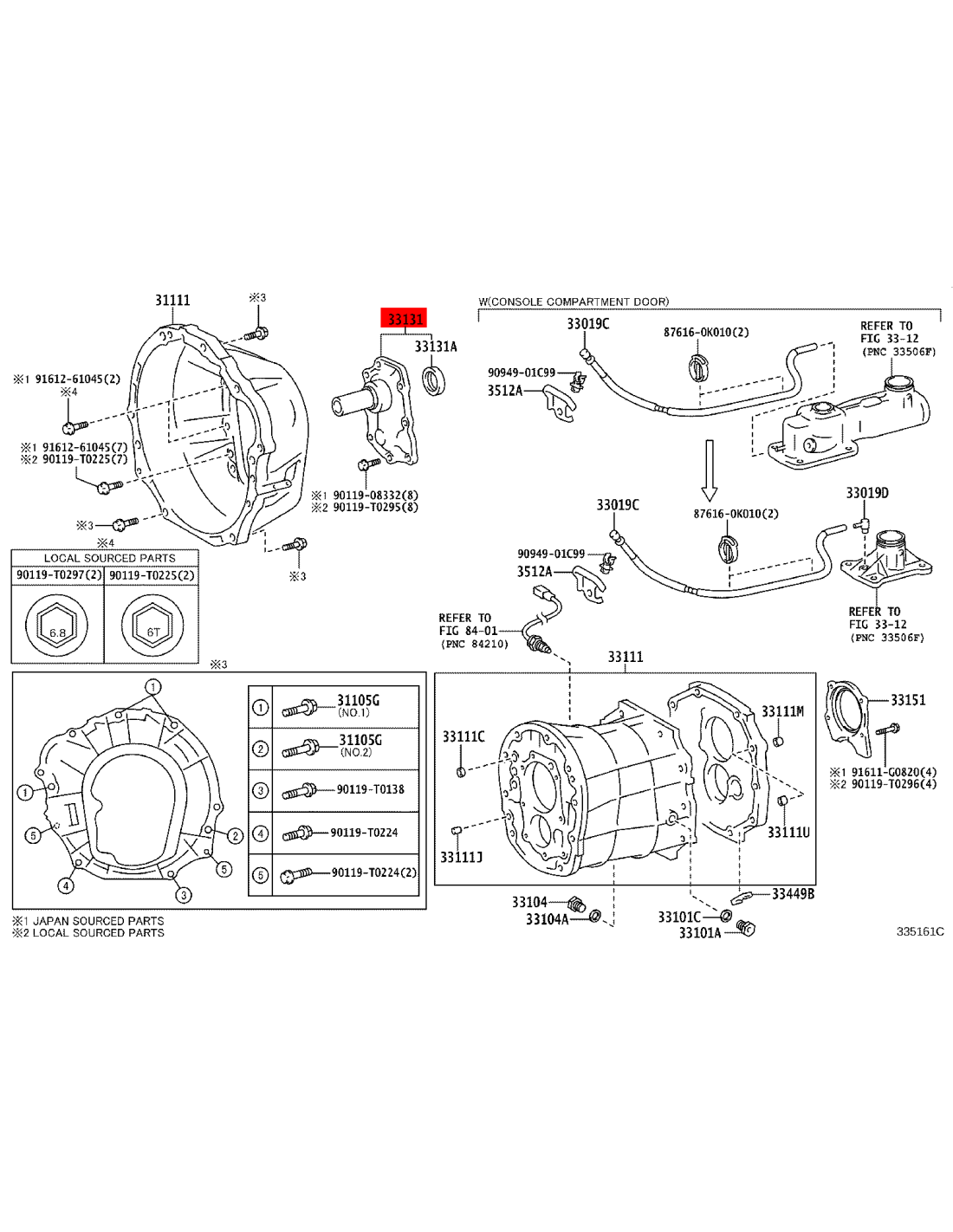 Front cover gearbox 5-speed, Toyota Hilux Vigo (Type B) - Original ...