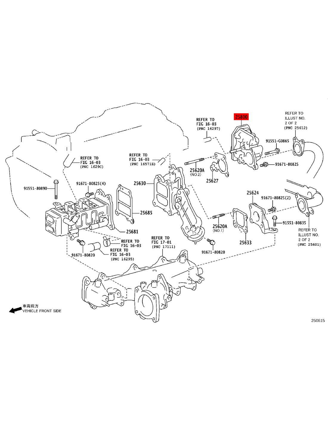 Valvula EGR para toyota land cruiser para Toyota hilux revo (1GDFTV ...