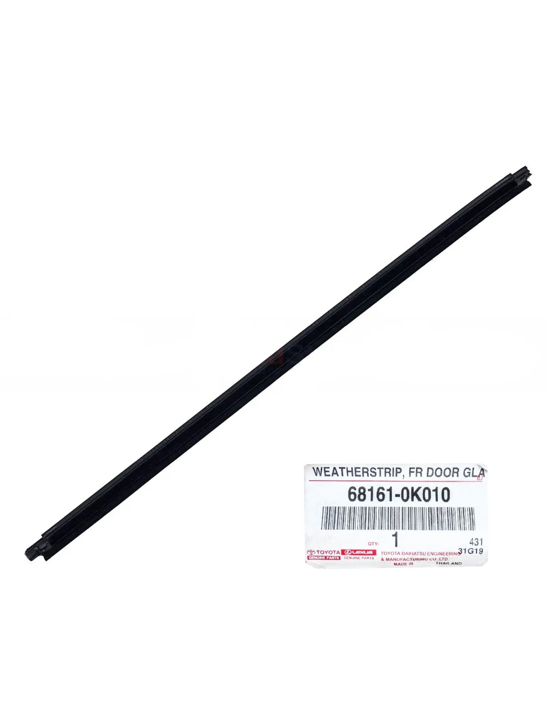 Exterior molding or window belt, front right door window for Toyota ...