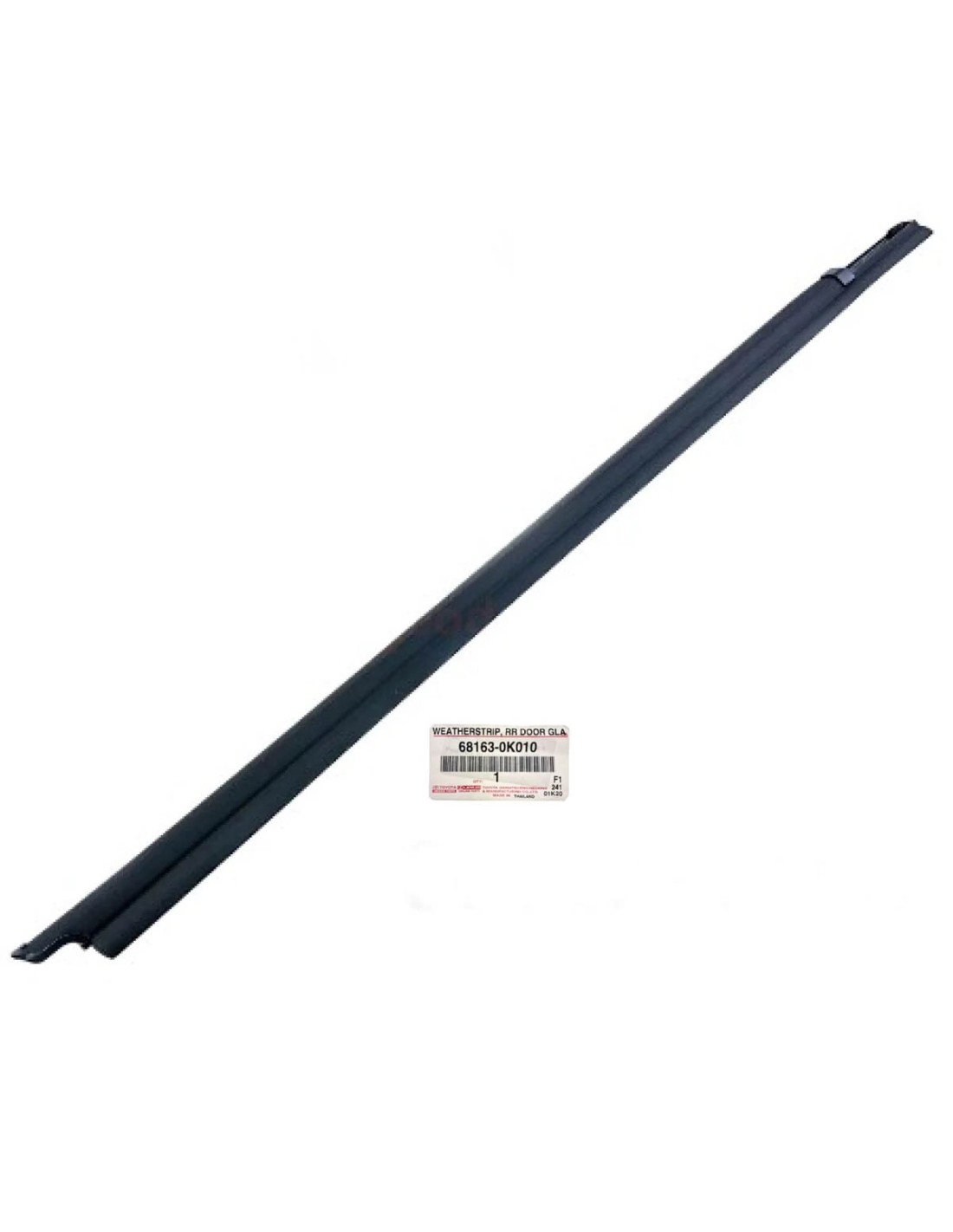 Exterior molding or weatherstrip, rear right door window for Toyota ...