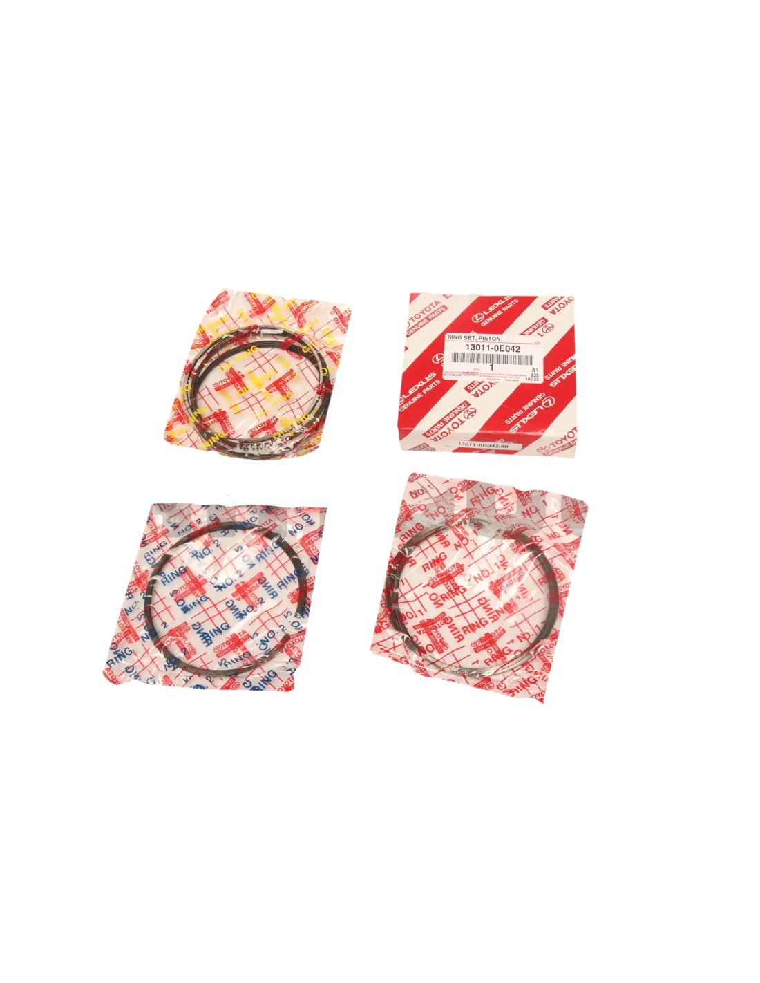 Set or kit of piston rings, standard size, for Toyota Hilux Revo (GDJ ...