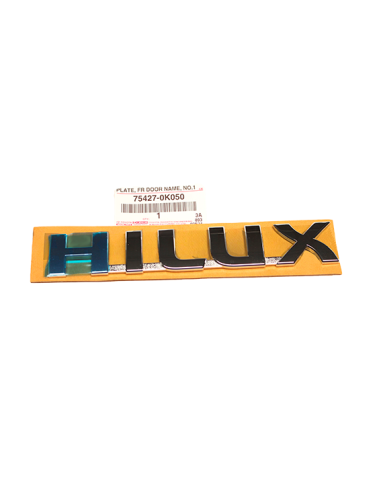 Emblema HILUX, porton trasero, para Toyota hilux vigo - Original Toyota ...