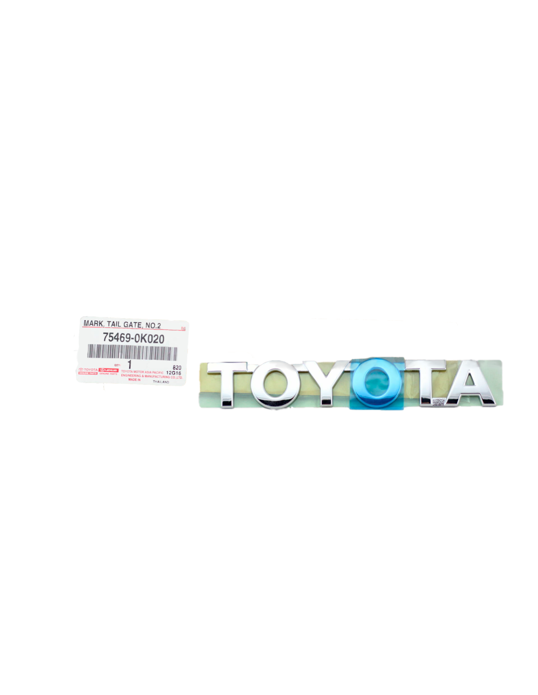 Emblem TOYOTA, Heckklappe, für Toyota Hilux Vigo - Original Toyota Land ...