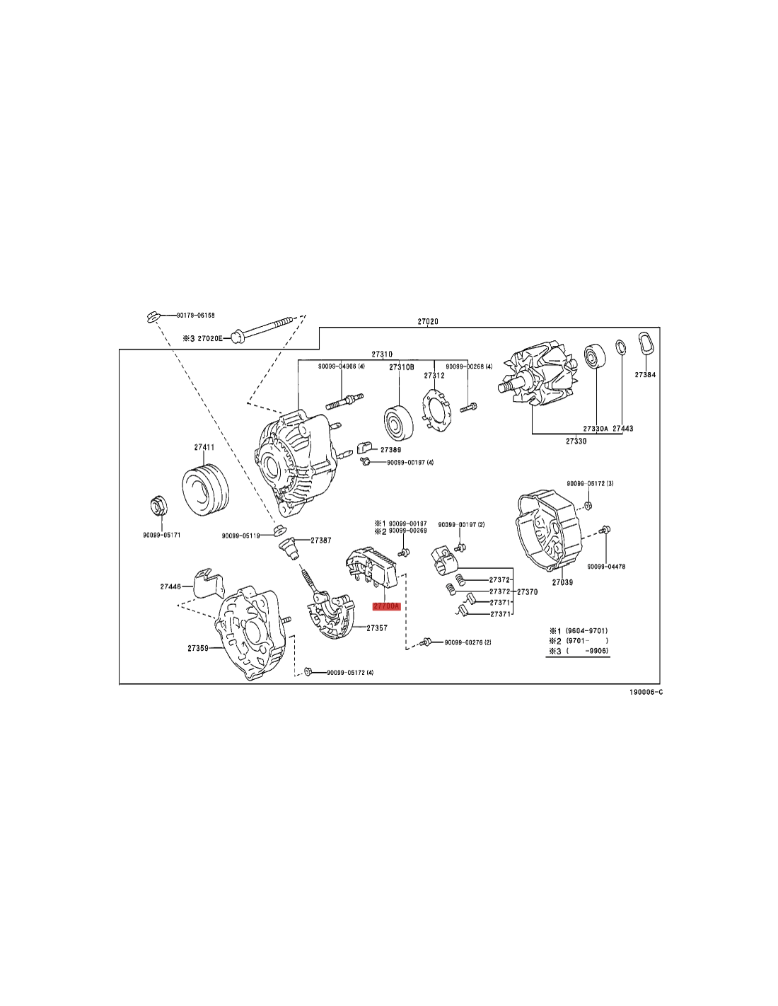 Regulador del alternador Para Toyota Land Cruiser J9 / 10 - Original ...