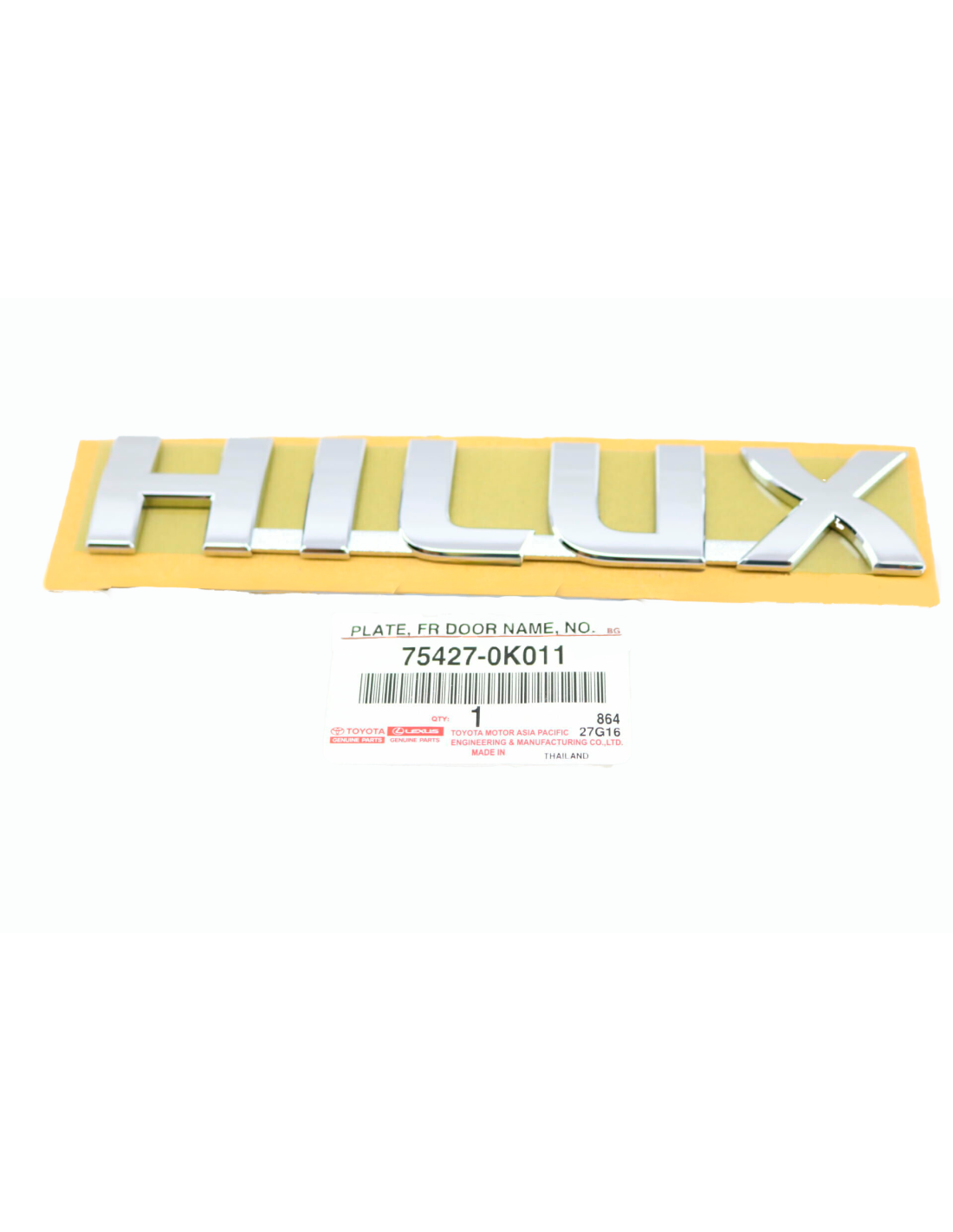 Emblem HILUX, front doors or tailgate, for Toyota Hilux Vigo - Original ...