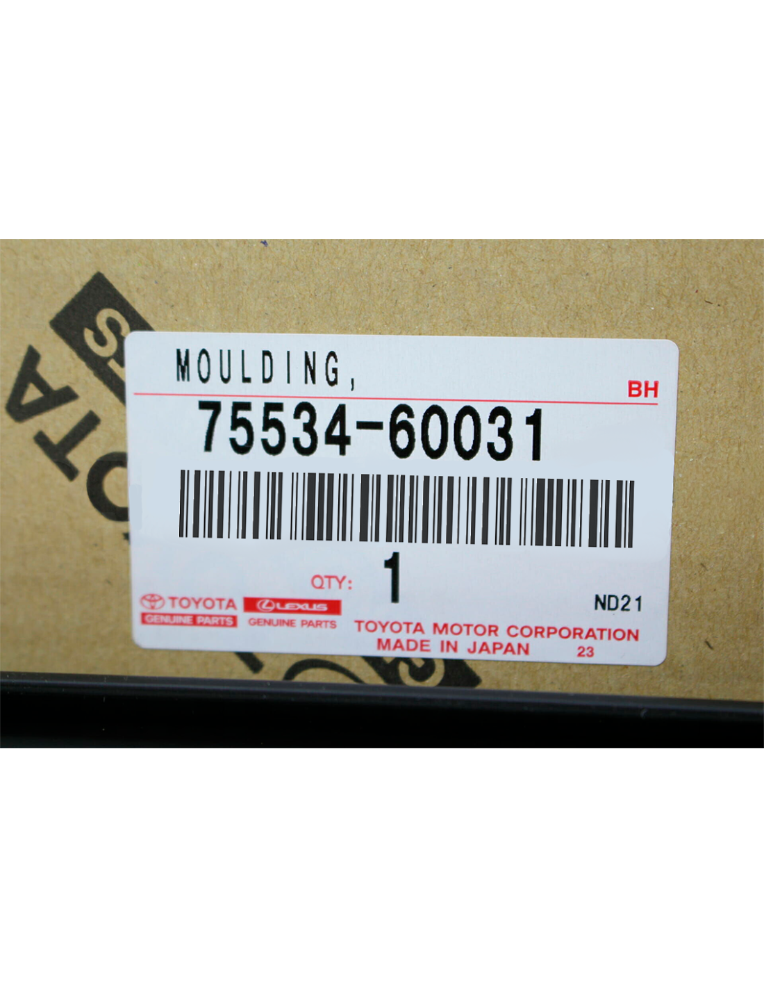 LEFT EXTERIOR TRIM For Toyota Land Cruiser J10 ORIGINAL TOYOTA LAND CRUISER