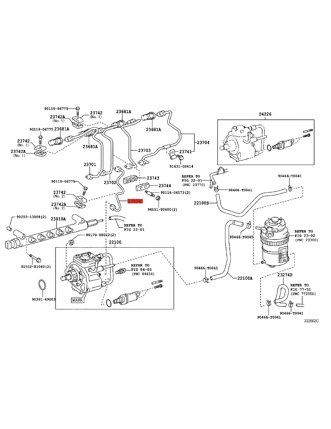 Tubo entrada combustible Para Toyota hilux vigo - Original Toyota Land ...