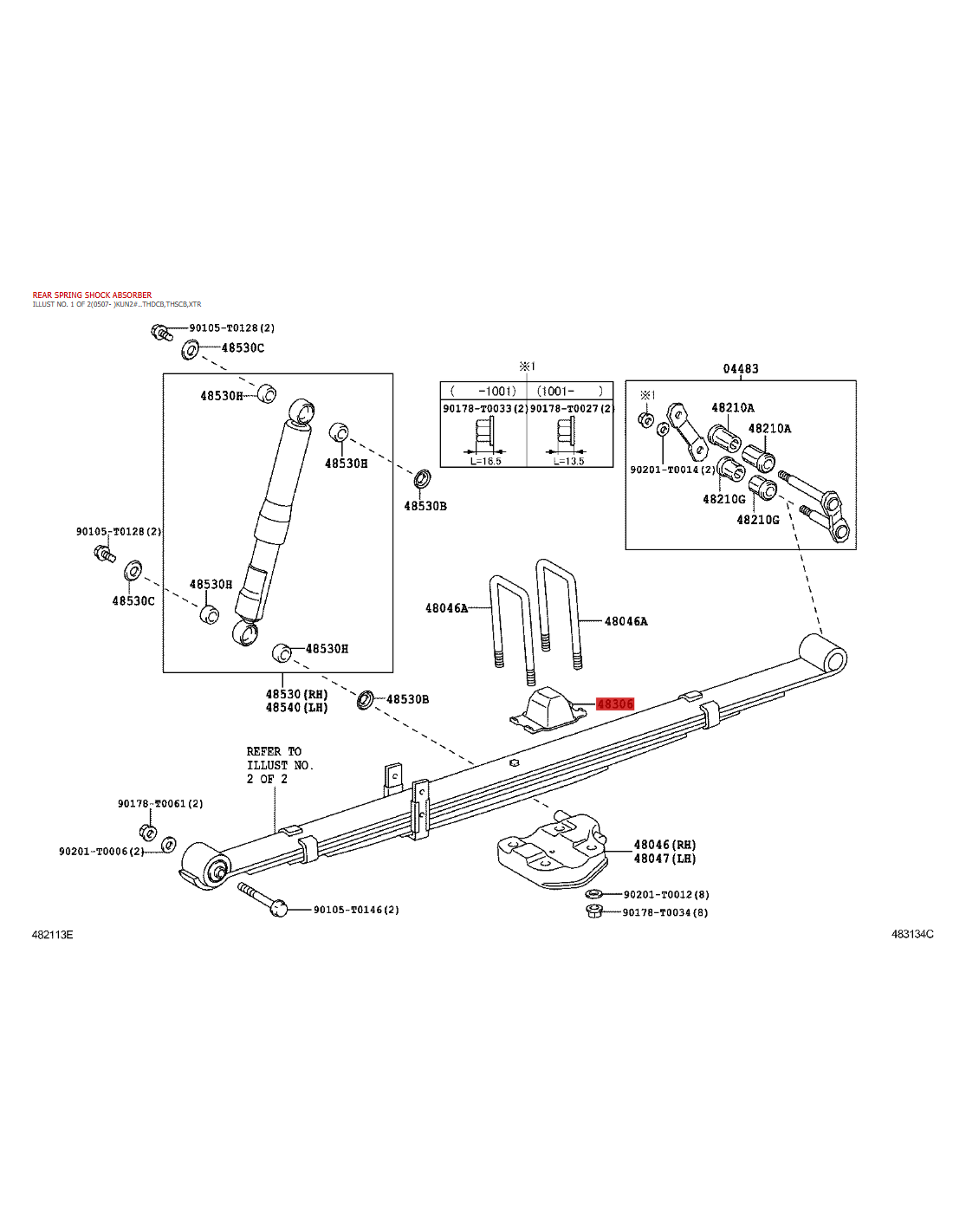 Rear Suspension Bump Stop Upper Leaf Spring for Toyota Hilux Vigo ...