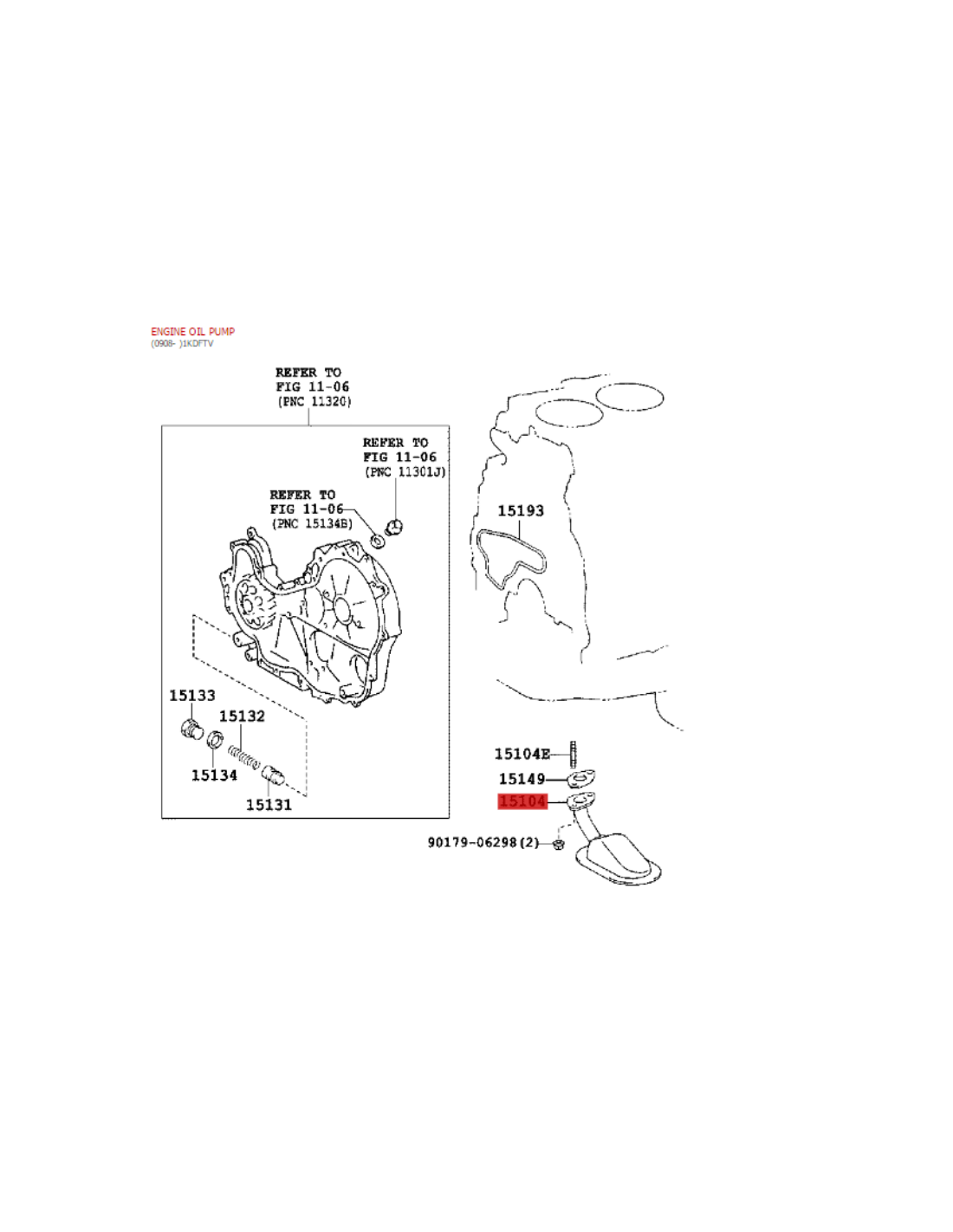 FILTRE À HUILE DU CARTER J12/15 D'ORIGINE POUR TOYOTA LAND CRUISER